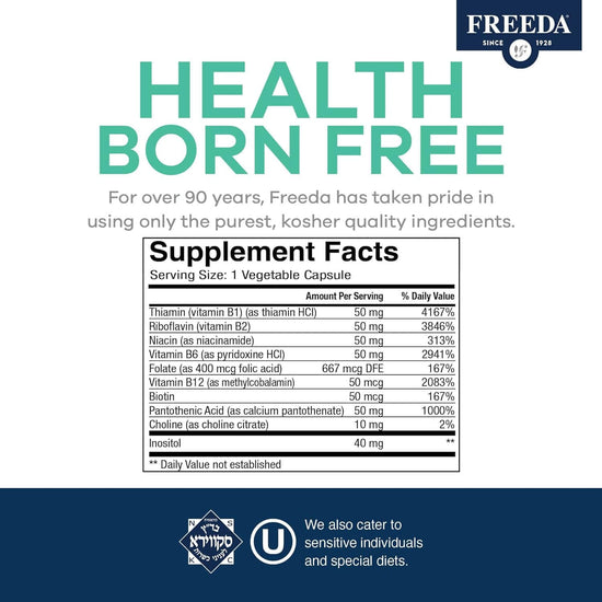 B Complex Super Quints B-50 – Freeda Health